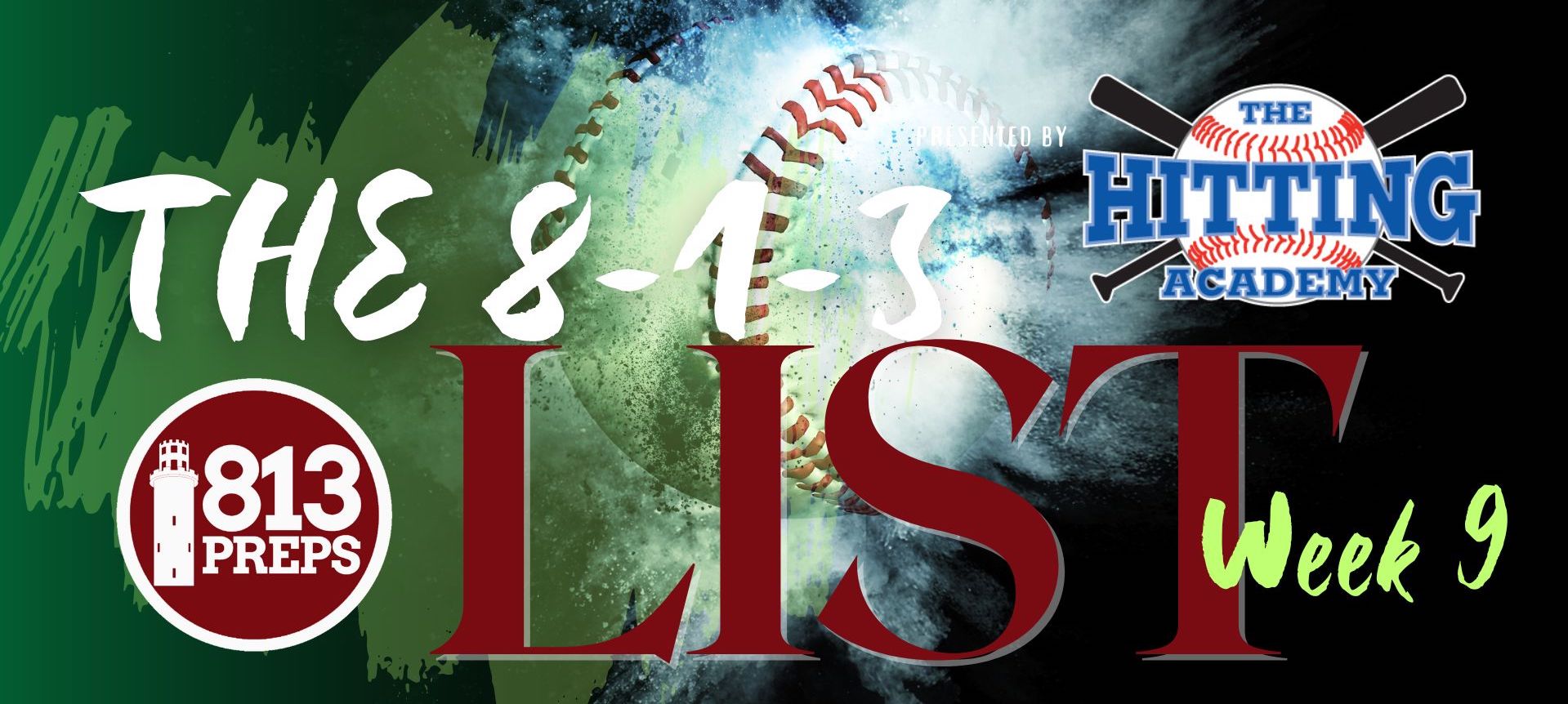 THE 8-1-3List Week 9, presented by The Hitting Academy - 813Preps.com
