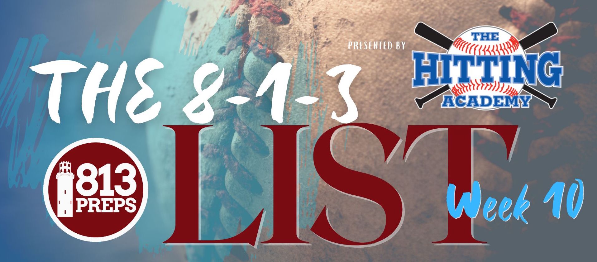 THE 8-1-3List Week 10, presented by The Hitting Academy - 813Preps.com