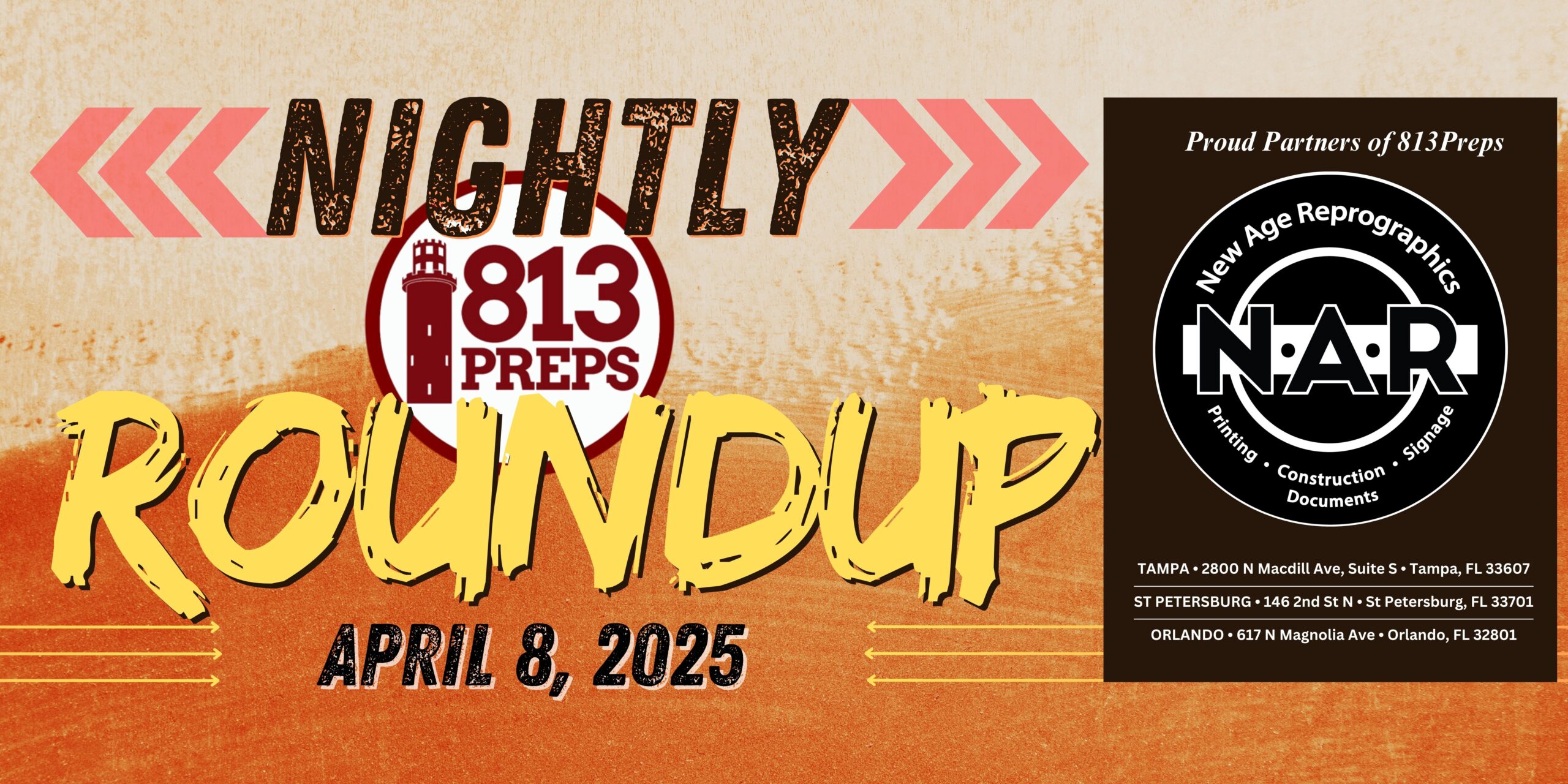 813Preps Nightly Roundup - Tuesday, April 8, 2025 - 813Preps.com